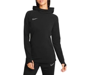 nike women's dri-fit winter warrior hoodie (as1, alpha, l, regular, regular, black)