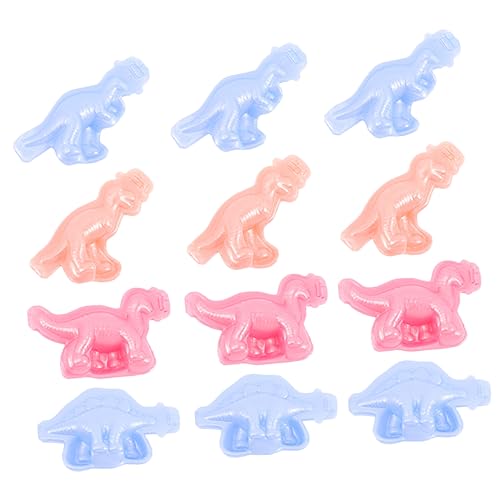 TOYANDONA 12pcs Dinosaur Clip Mold Cookie Dough Arts and Crafts for Kids Tools for Kids Dough Molds for Kids Pie Crust Dough Toys Dinosaur Dough Set for Kids Modeling Clay Mold Dinosaur Mold