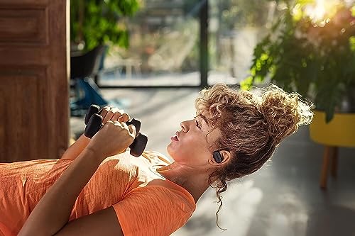 PHILIPS Wireless Earbuds Bluetooth, Self-Cleaning UV Ear Buds for Small, Medium and Big Ears, Waterproof Sport Earphones with Detachable Hooks, P-T-586