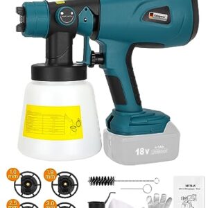 Cordless Paint Sprayer for Makita 18v LXT Battery,HVLP Paint Sprayer Gun for Cabinets Cars Walls Furniture House Painting (Tool Only)