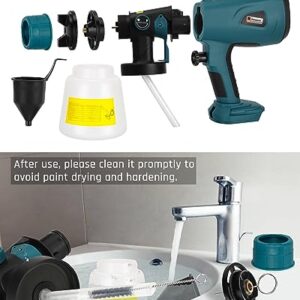 Cordless Paint Sprayer for Makita 18v LXT Battery,HVLP Paint Sprayer Gun for Cabinets Cars Walls Furniture House Painting (Tool Only)