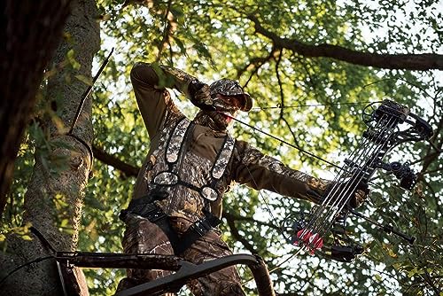 QOGIR Tree Stand Harness, Lightweight Hunter Safety Harness for Tree-Stand Hunting, Adjustable Tree Stand Safety Harness, Durable Hunting Harness, Comfortable Safe All-Season Great Mobility