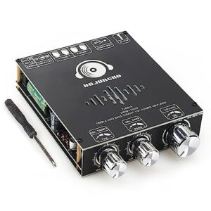 160w+160w amplifier board with treble and bass control, dc 12-36v, bt and aux inputs, 2.0 channel stereo amp board for diy wireless speakers, password free (t160hs)