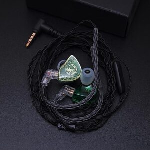 HIFICAT Tangzu WANER SG Jade Green 10mm Dynamic Driver in-Ear Earphone，PET Diaphragm HiFi IEM