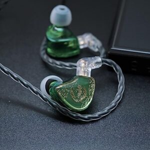 HIFICAT Tangzu WANER SG Jade Green 10mm Dynamic Driver in-Ear Earphone，PET Diaphragm HiFi IEM