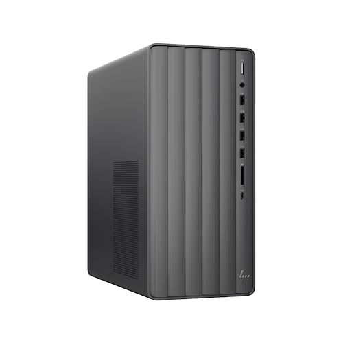 HP Business Newest 13th Generation Envy i5 Tower Desktop, Intel i5-13400 Processor, 32GB RAM, 2TB SSD, Wi-Fi 6, HDMI, RJ-45, SD Card Reader, Windows 11 Pro, Black, Wired Keyboard & Mouse