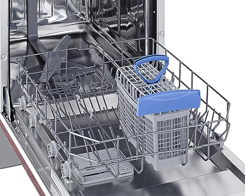 Summit Appliance DW186NTADA 18" Wide Built-In Dishwasher, Stainless Steel Door, ADA Compliant, Energy Star Certified, Top Touch Panel, Removable Cutlery Basket