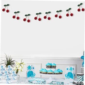 GOOHOCHY Bayberry Ball String Ornament Artificial Garland Christmas Wreath Home Accents Decor Felt Garland Artificial Fruit Garland Strawberry Room Decor Home Waxberry Ornament Party Prop