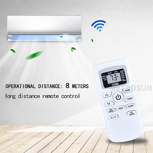 New Replacement AC Remote Control Compatible for Black+Decker Air Conditioner BPACT10HWT BPACT10WT BPACT12H BPACT12HWT BPACT12WT BPACT14HWT BPACT14WT BPACT08WT BPACT08