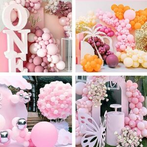 RUBFAC 70pcs Pastel Pink Latex Balloons, 10 Inch Helium Party Balloons, Latex Balloons for Balloon Garland Arch as Wedding, Birthday, Graduation, Baby Shower, Bridal Shower