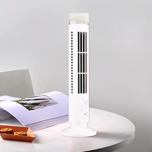 Hot6sl Tower Fan with LED Light, Portable Super Quiet USB Rechargeable Bladeless Fan, Bladeless Electric Tower Fan Mini Standing Floor Fans for Home Office Bedroom #