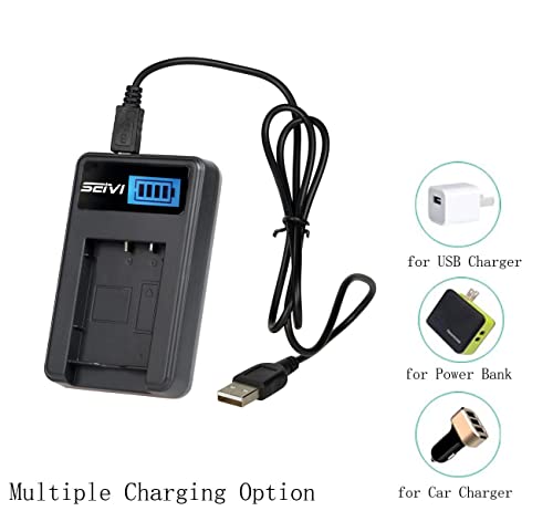 Battery Charger for Sony Alpha ILCE-6300, ILCE-6400, ILCE-6500 Mirrorless Digital Camera