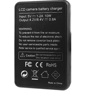 Battery Charger for Sony Alpha ILCE-6300, ILCE-6400, ILCE-6500 Mirrorless Digital Camera