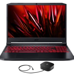 acer Nitro 5 AN515-57 Gaming & Business Laptop (Intel i7-11800H 8-Core, 8GB RAM, 128GB m.2 SATA SSD + 500GB HDD, GeForce RTX 3050 Ti, 15.6" 144Hz Win 11 Home) with G2 Universal Dock