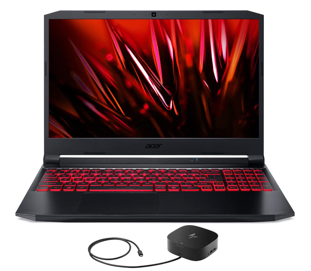 acer Nitro 5 AN515-57 Gaming & Business Laptop (Intel i7-11800H 8-Core, 64GB RAM, 128GB PCIe SSD + 500GB HDD, GeForce RTX 3050 Ti, 15.6" 144Hz Win 10 Pro) with G2 Universal Dock