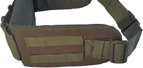 A.L.I.C.E Kidney Belt and Alice Kidney pad with Strap belt/tactical belt/Hip Belt/Kidney belt for framed rucksack LC-2/ALICE Pack olive green