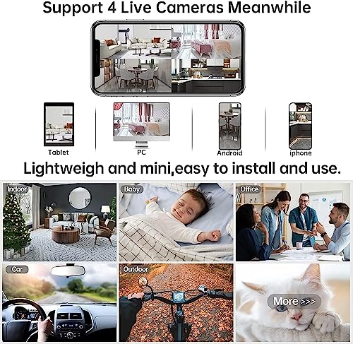 Mini Spy Camera Hidden Camera Video,Wireless WiFi Camera, Night Vision Motion Detection, 1080P Home Security Camera Nanny Cam Pet Camera Baby Camera