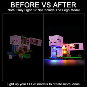 Hilighting Upgraded Light Kit for Lego Minecraft The Pig House Building Set, Compatible with Lego 21170 (Model Not Included)