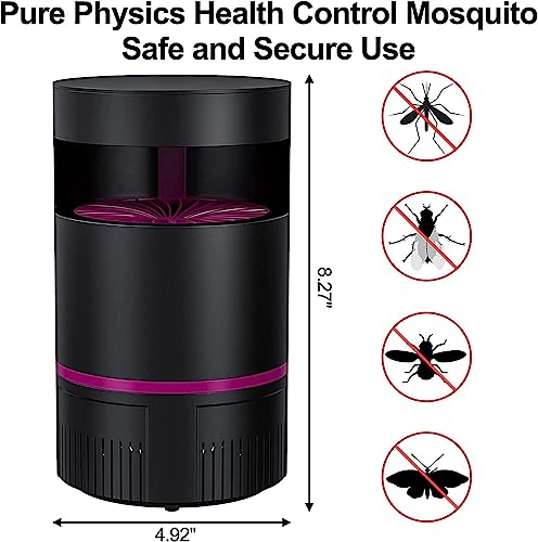 Bug Zapper, Fruit Flies Trap, Electric Mosquito & Fly Zappers/Killer - Insect Attractant Trap Powerful Little Gnats, Hangable Mosquito Lamp for Home, Indoor, Outdoor, Patio (Black)