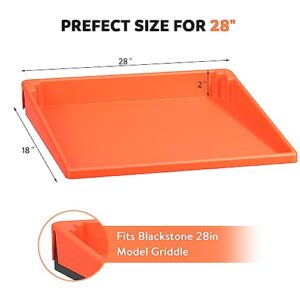 28'' Silicone Griddle Mat Cover for Blackstone Grill, Fully Wrapped Silicone Mat for Blackstone Griddle, Blackstone Griddle Protector Accessories Protect Griddle from Rodents, Dirt and Rust