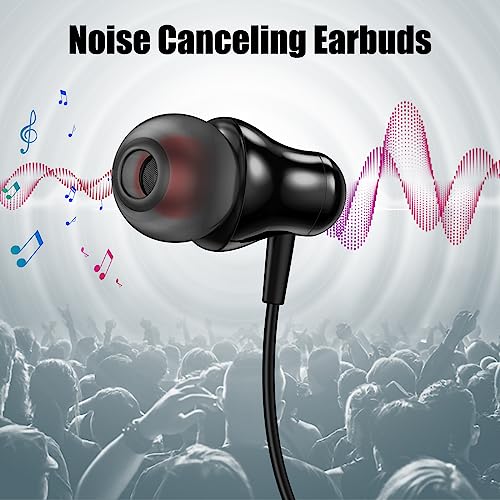 USB C Earbuds for Google Pixel 8 7 Pro 7A 6A 6 iPhone 15 Pro Max, Noise Cancelling Wired Headphones Type C Earphones Microphone Music for Samsung Galaxy Z Flip 5 Fold 4 S23 FE Ultra S22 Plus S21 Black