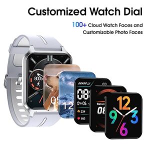 Smart Watch for Women Men, Fitness Tracker with Heart Rate Monitor, Blood Oxygen, Sleep Tracking, Calories Step Counter Fitness Watch IP68 Waterproof Smartwatch Compatible with iOS Android Phones