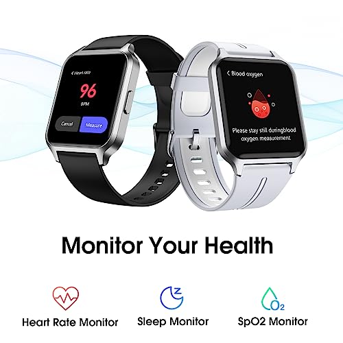 Smart Watch for Women Men, Fitness Tracker with Heart Rate Monitor, Blood Oxygen, Sleep Tracking, Calories Step Counter Fitness Watch IP68 Waterproof Smartwatch Compatible with iOS Android Phones