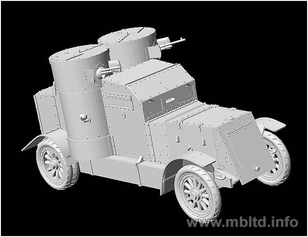 Master Box MB72008 1/72 British Austin Mk.4 Armored Car with Hotchkiss Machine Gun Plastic Model