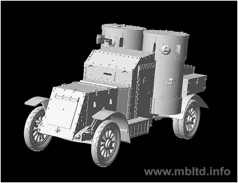 Master Box MB72008 1/72 British Austin Mk.4 Armored Car with Hotchkiss Machine Gun Plastic Model