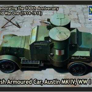 Master Box MB72008 1/72 British Austin Mk.4 Armored Car with Hotchkiss Machine Gun Plastic Model