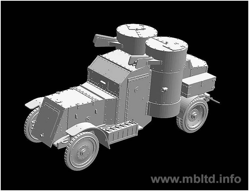 Master Box MB72008 1/72 British Austin Mk.4 Armored Car with Hotchkiss Machine Gun Plastic Model