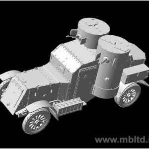 Master Box MB72008 1/72 British Austin Mk.4 Armored Car with Hotchkiss Machine Gun Plastic Model