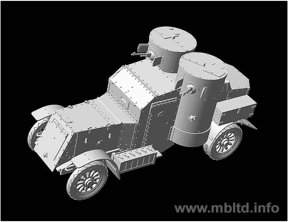 Master Box MB72008 1/72 British Austin Mk.4 Armored Car with Hotchkiss Machine Gun Plastic Model