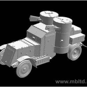 Master Box MB72008 1/72 British Austin Mk.4 Armored Car with Hotchkiss Machine Gun Plastic Model