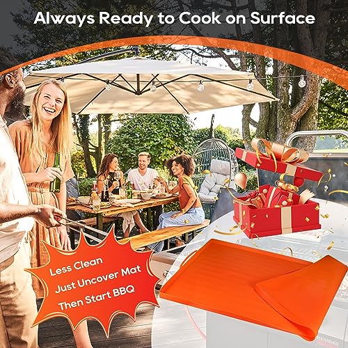 28 Inch Silicone Griddle Mat for Blackstone,Food Grade Griddle Buddy Mat for Blackstone Griddles Grill Outdoor,400°F Heat Resistant/Reusable/Easy to Clean, All Seasaon Cooking Protective