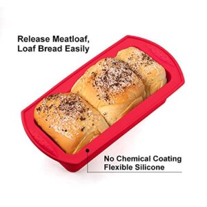 Baking Mold,Cake Mould,Baking Baking Silicone Bread Loaf Cake Mold Non Stick Bakeware Baking Pan Oven Rectangle Mould Non Stick Skillet Pan Pans (Color : Gr, Size : Rectangular) ( Color : Gr , Size :