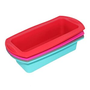 Baking Mold,Cake Mould,Baking Baking Silicone Bread Loaf Cake Mold Non Stick Bakeware Baking Pan Oven Rectangle Mould Non Stick Skillet Pan Pans (Color : Gr, Size : Rectangular) ( Color : Gr , Size :