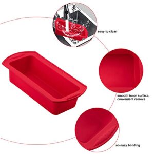 Baking Mold,Cake Mould,Baking Baking Silicone Bread Loaf Cake Mold Non Stick Bakeware Baking Pan Oven Rectangle Mould Non Stick Skillet Pan Pans (Color : Gr, Size : Rectangular) ( Color : Gr , Size :