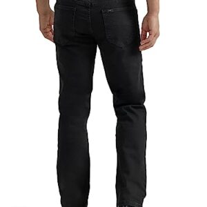 Lee Men's Legendary Regular Straight Jean, Overdye Black, 36W x 34L