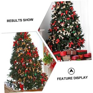 DECHOUS 24pcs Christmas Acorn Ball Hand Decor Christmas Decor Felt Balls Bulk Christmas Hanging Acorn Balls Christmas Tree Hanging Ornament Christmas Acorn Ball Pendant Material Manual