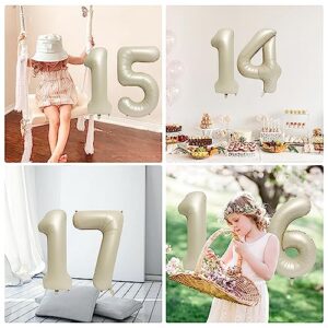 Number 30 Balloons 32 inch Digital Balloon Alphabet 30 Birthday Balloons Digit 30 Helium Balloons Big Balloons for Birthday Party Supplies Wedding Bachelorette Bridal Shower, White Number 30th