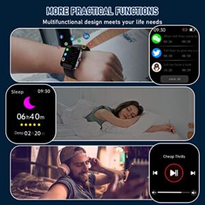 Blood Pressure Monitor Smart Watch, 2023 Smartwatch Fitness Tracker for Men Women, IP67 Waterproof, Heart Rate Sleep Monitor, 1.9 Inch Full Touch Screen, Blood Oxygen Pressure