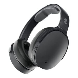 skullcandy hesh anc over-ear noise cancelling wireless headphones, 22 hr battery, microphone, works with iphone android and bluetooth devices - true black