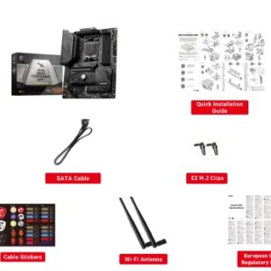 MSI MAG B650 Tomahawk WiFi Computer Gaming Motherboard (AM5, ATX, DDR5, PCIe 4.0, M.2, SATA 6Gb/s, USB 3.2 Gen 2, HDMI/DP, Wi-Fi 6E, AMD Ryzen 7000 Series Processors) AMD PC Motherboards (Renewed)