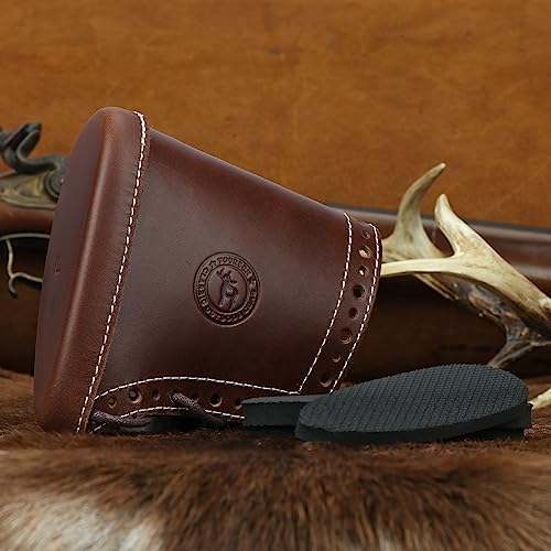 TOURBON Leather Recoil Pad Slip On Adjustable Shotgun Stock Extension Rifle Buttstock Pad