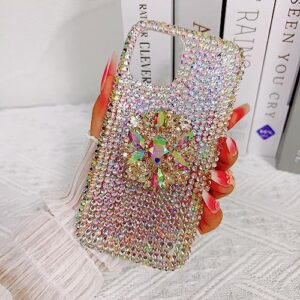 redecarie for Samsung Galaxy Note 10 Diamond Case,3D Handmade Luxury Bling Glitter Shiny Crystal Rhinestone Case with Holder Kickstand for Women Girls Kids Teens