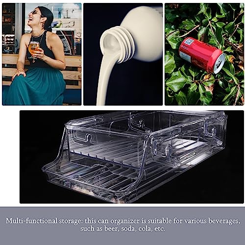 Kichvoe Drink Rack cola Container Drink Container Storage Rack can Organizer Rolling Drink Organizer Multi-Function soda Holder Beverage Can Holder can Drink Holder soda Rack Plastic Small