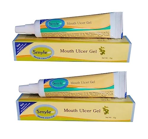 (Pack of 2) Smyle Mouth Ulcer Gel Herbal Treatment Ayurvedic Medicine (10gm) - by shopworld2