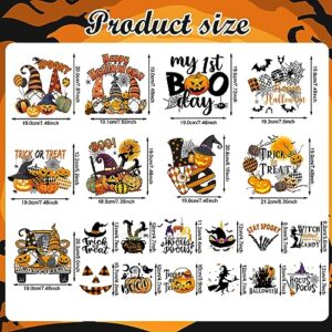 Cysincos Iron on Stickers Heat Transfer Decal Patches Vinyl for T-Shirt Clothing Hat Pillow Backpack DIY Craft Supplies (Halloween-21pcs)