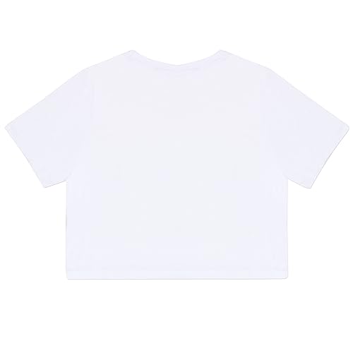 Barbie Crop Top Women | Cropped T Shirts for Women | Womens Summer Tops | White S